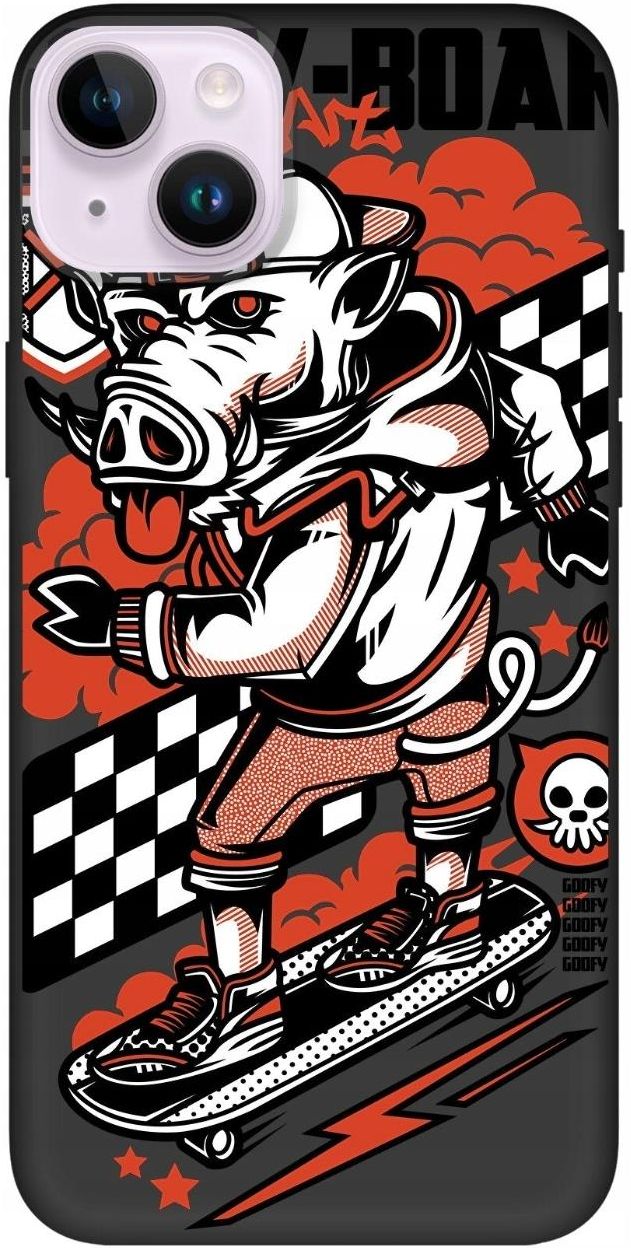 Phone Case Warrior Biodegradable Apple Iphone 14 Plus Goofy Boar - Etui ...