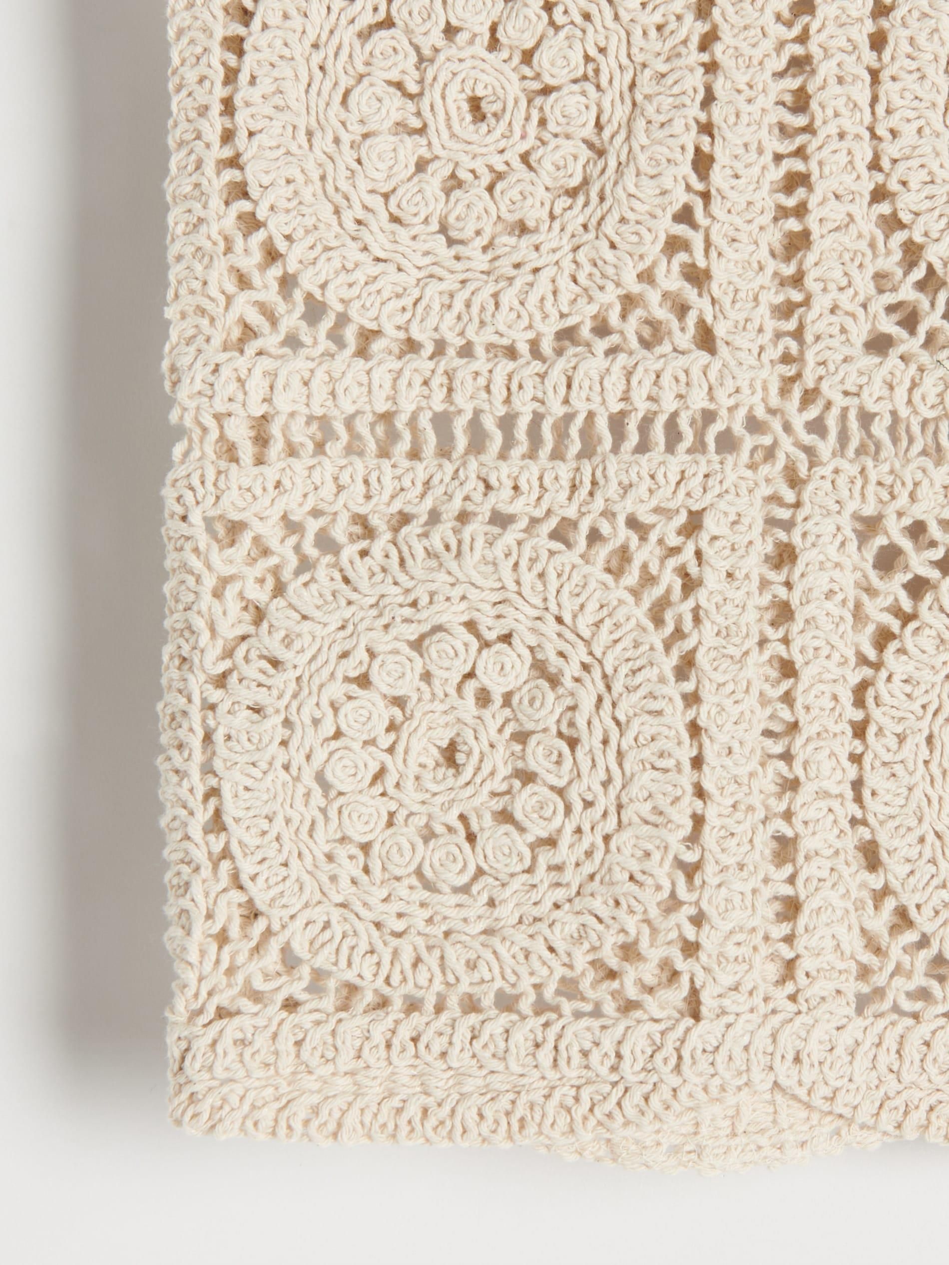 Reserved - Crop top ze strukturalnej dzianiny - Beżowy - Ceny i opinie ...