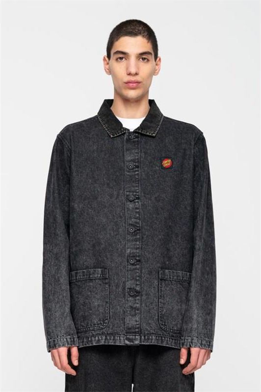Kurtka SANTA CRUZ - Unite Jacket Acid Wash Black Denim (ACID WASH BLACK ...