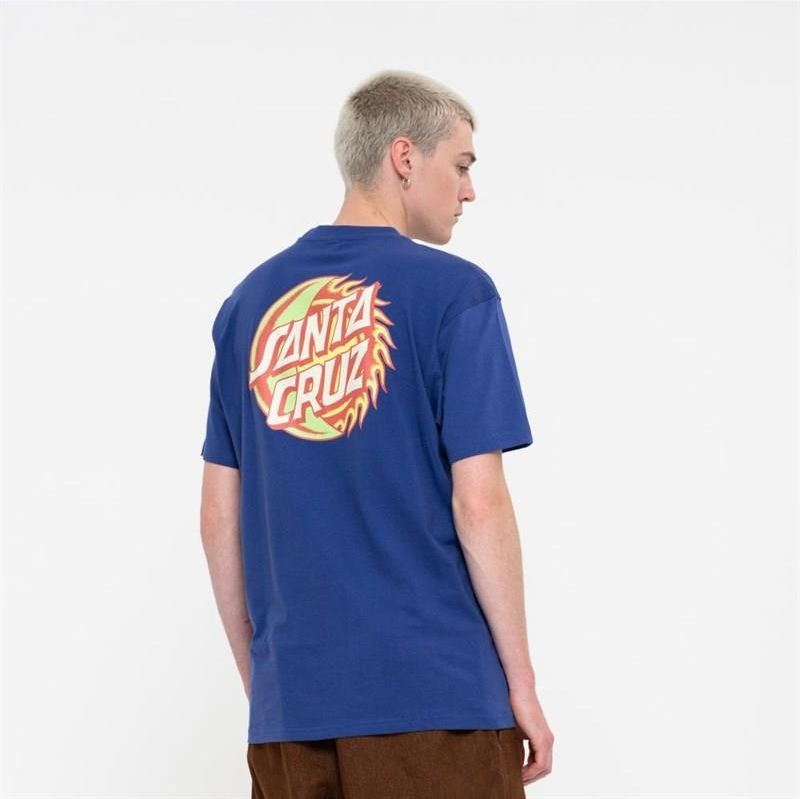 Koszulka SANTA CRUZ - Eclipse Dot T-Shirt Navy Blue (NAVY BLUE) rozmiar ...