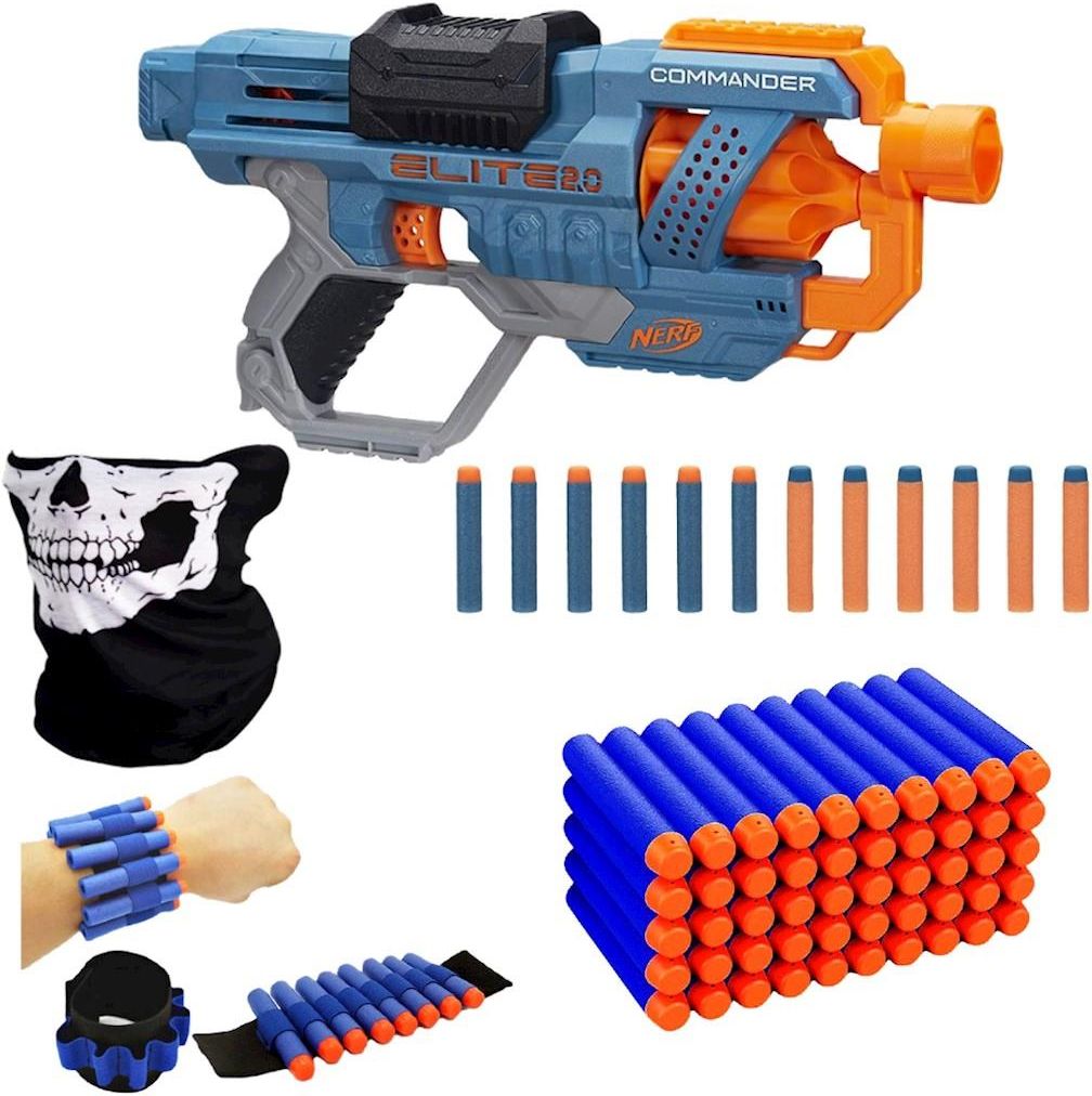 Nerf Elite 2.0 Commander Rd 6 E9485 + Opaska Bandana 100 Strzałek ...