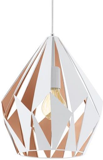 Produkt z Outletu: Biała Lampa Wisząca Loft Carlton 49932 Eglo Biało ...