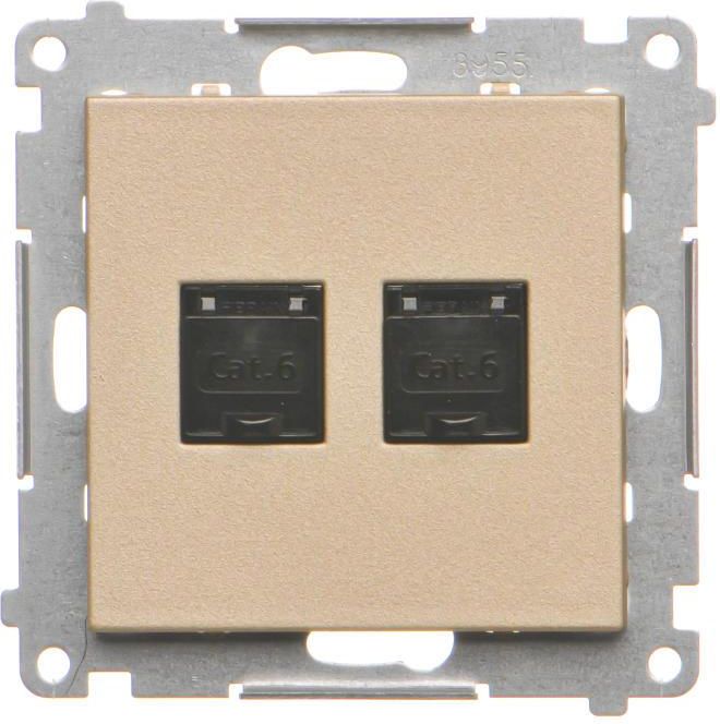 Gniazdo elektryczne Kontakt Simon Gniazdo Komputerowe Podwójne Rj45 Kat ...