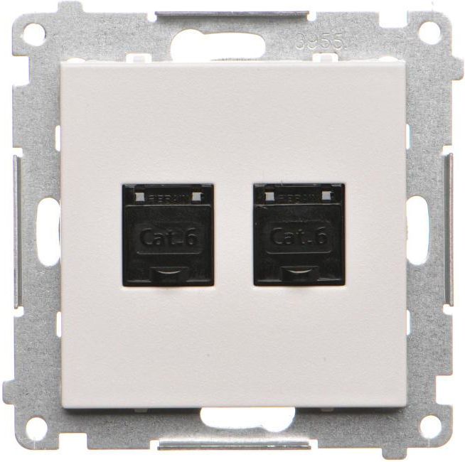 Gniazdo elektryczne Kontakt Simon Gniazdo Komputerowe Podwójne Rj45 Kat ...