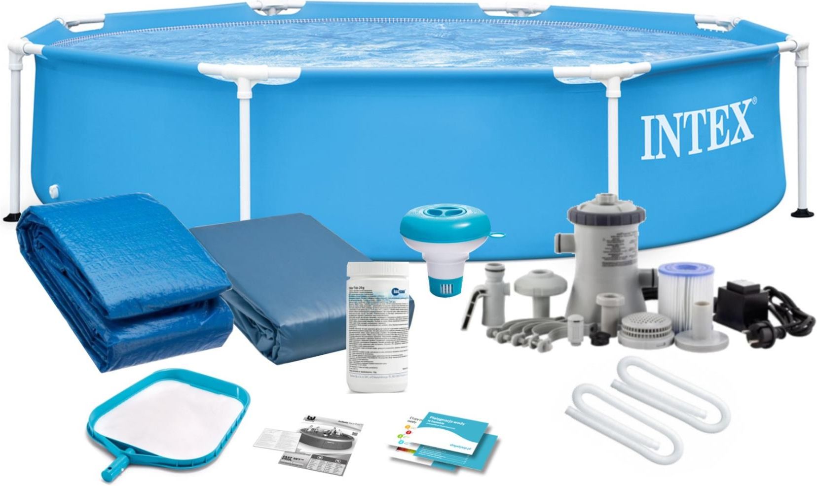 Basen Intex 244x51 Zestaw 28205 - Ceny i opinie - Ceneo.pl