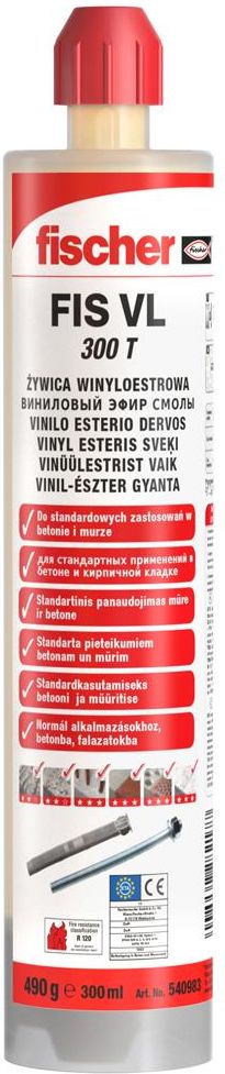 Fischer Kotwa Chemiczna Fis Vl 300 T 12Szt/Opak - Opinie i ceny na Ceneo.pl