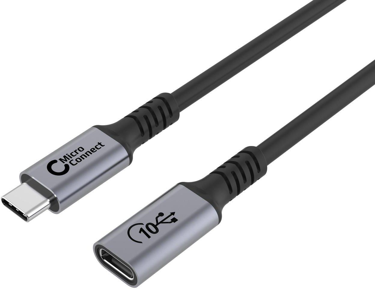 Microconnect Przedłużka USB-C 1m 10Gbps, 100W (USB32CC1EX) - Opinie i ...
