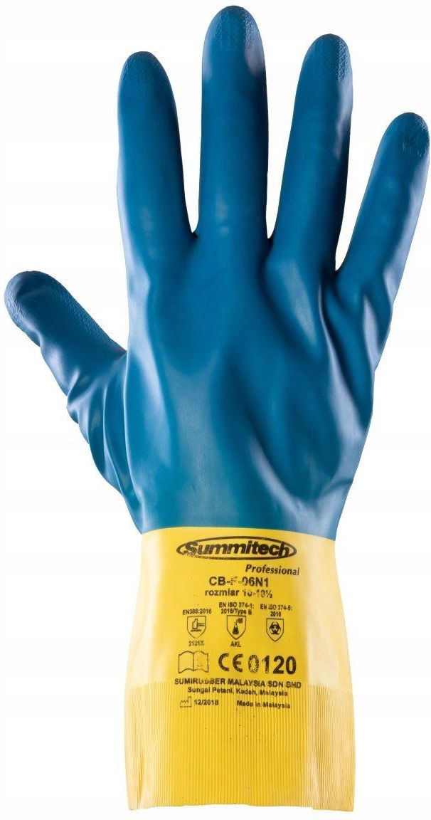 Summitech Rękawice Chemiczne Gumowe - Ceny i opinie - Ceneo.pl