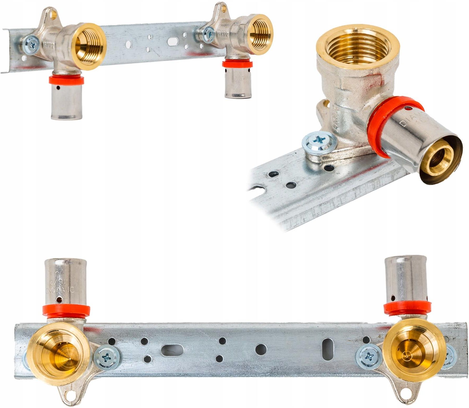 Diamond Listwa Zespół Montażowy Zapras Pex 16X1/2Gw 150mm - opinie i ceny na Ceneo.pl