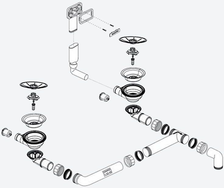 Zestaw odpływowy Blanco Infino Zestaw Odpływowy Sitko Bez Zdalnego ...