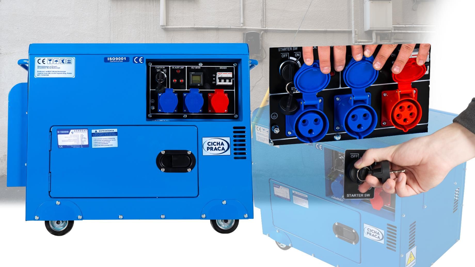 Generator prądu Agregat prądotwórczy THUNDER DIESEL 7,5KW D - Opinie i ...