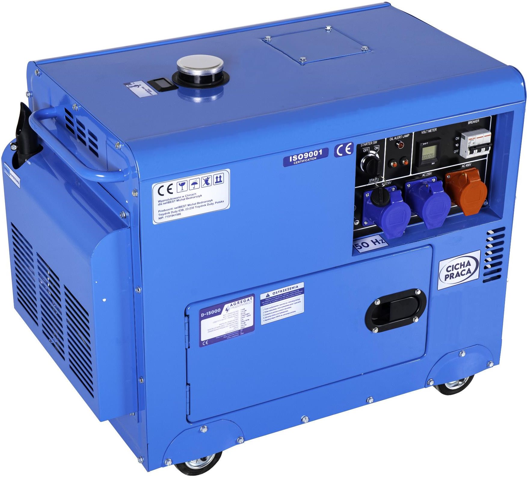 Generator prądu Agregat prądotwórczy THUNDER DIESEL 7,5KW D - Opinie i ...