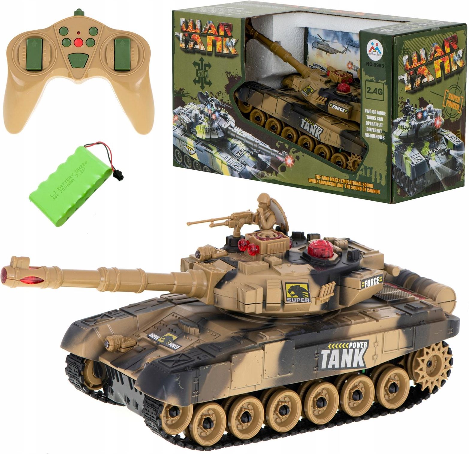 Wielki Czołg Zdalnie Sterowany Rc War Tank 43Cm - Ceny i opinie - Ceneo.pl