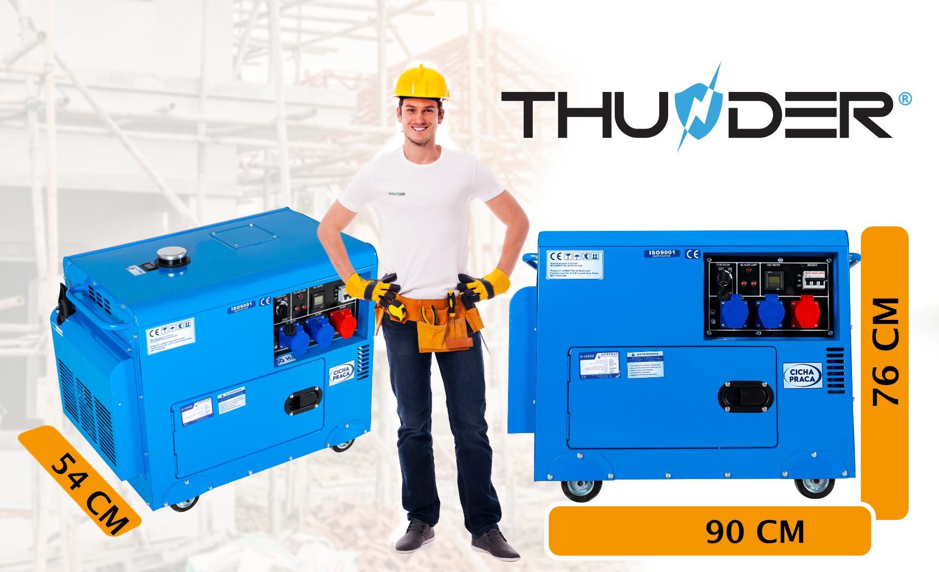 Generator prądu AGREGAT PRĄDOTWÓRCZY THUNDER DIESEL 5,5KW - Opinie i ...
