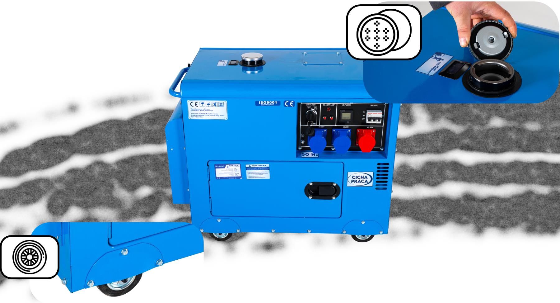 Generator prądu AGREGAT PRĄDOTWÓRCZY THUNDER DIESEL 5,5KW - Opinie i ...