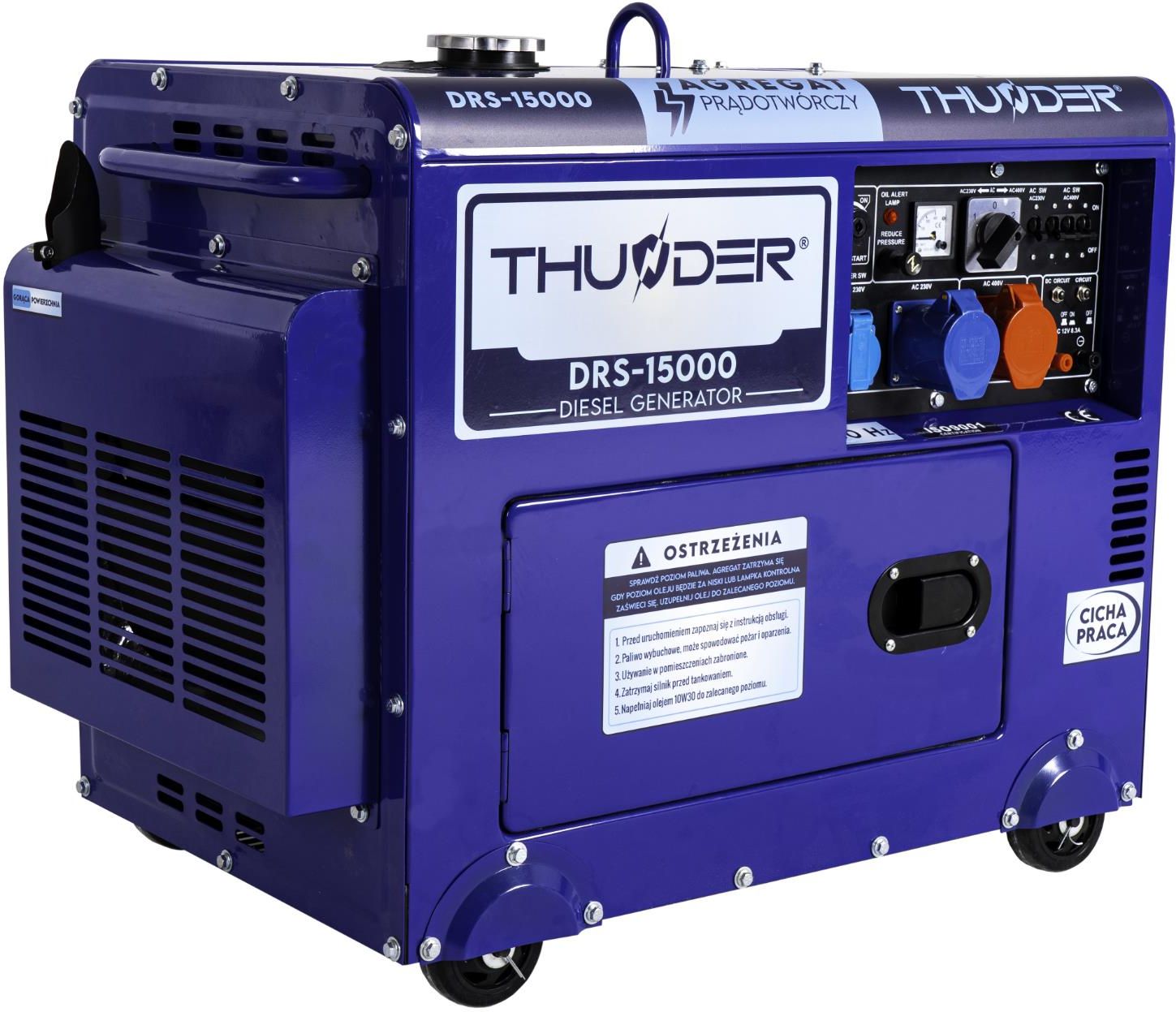 Generator prądu Agregat prądotwórczy THUNDER DIESEL 7,5KW DRS - Opinie ...