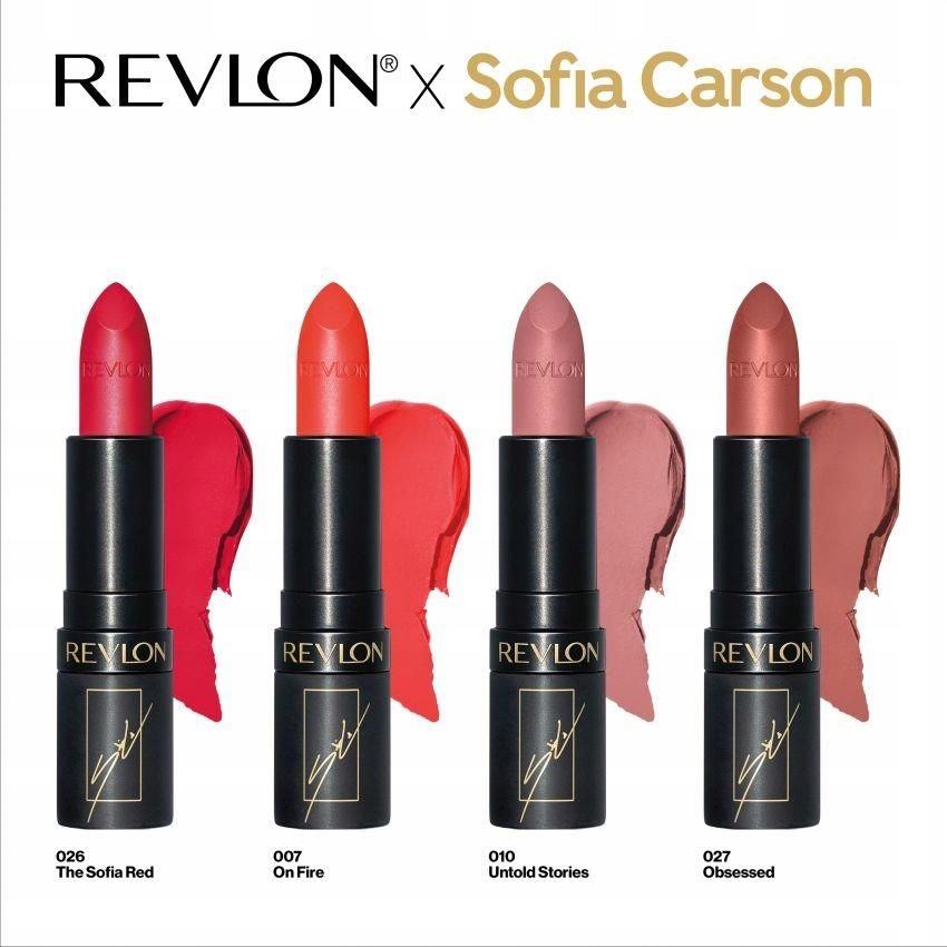 Revlon Szminka Super L. Matte Sofia Carson 027 - Opinie i ceny na Ceneo.pl