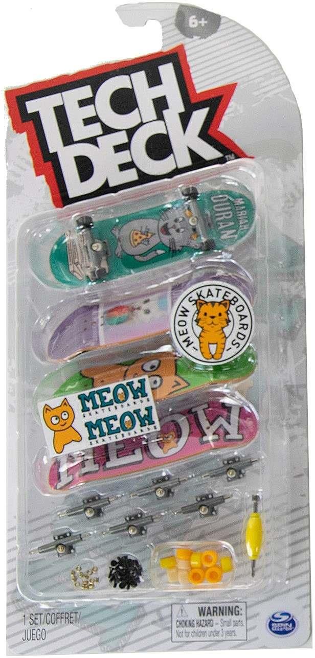 Spin Master Tech Deck Zestaw 4 Deskorolki Fingerboardy Meow Do Złożenia ...