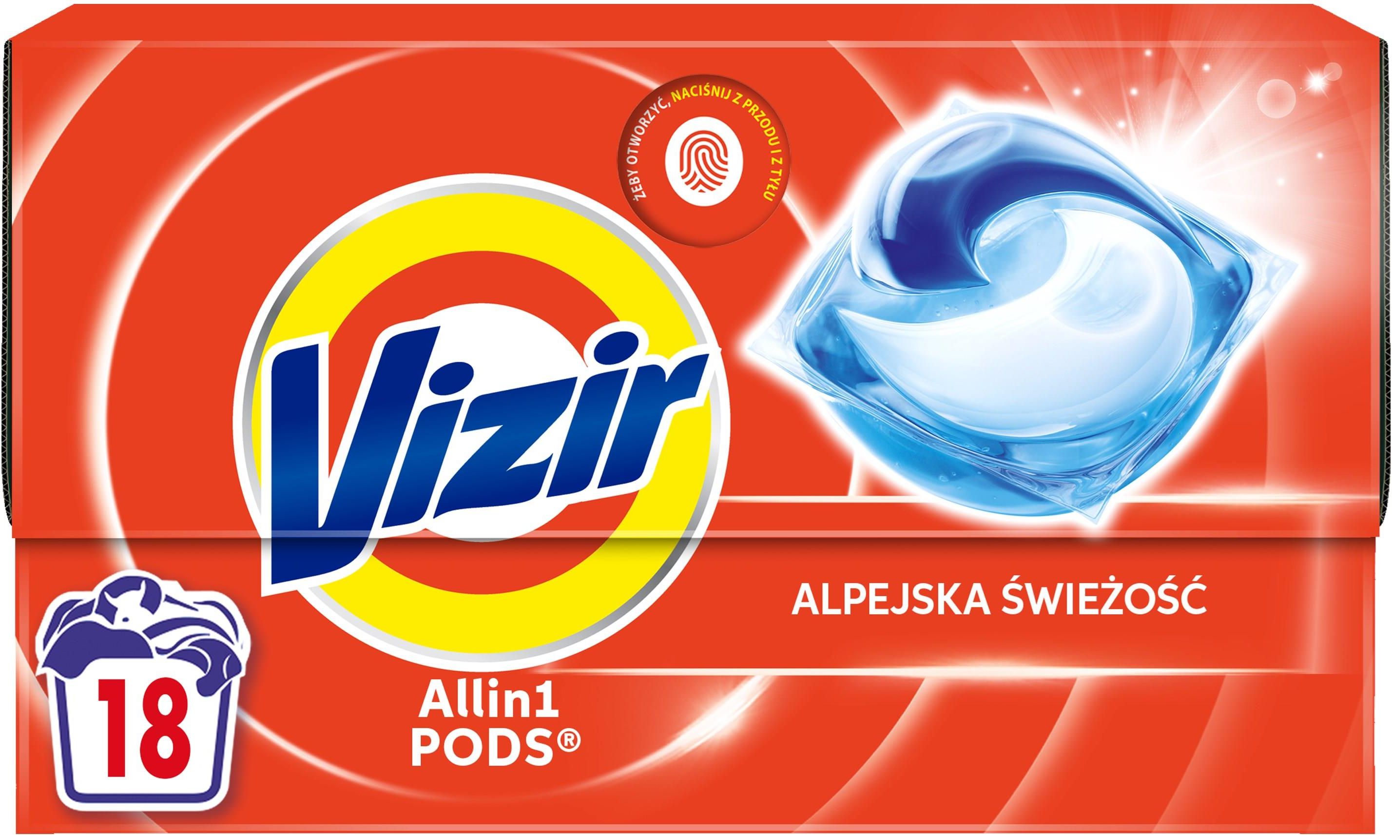 Vizir Alpine Fresh Kapsułki Do Prania 18Szt. - Opinie i atrakcyjne ceny ...