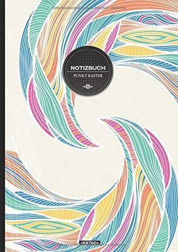 KOTAO Notizbuch Punkt Raster DIN A4 #246 Colorful Wave: (150 Seiten ...