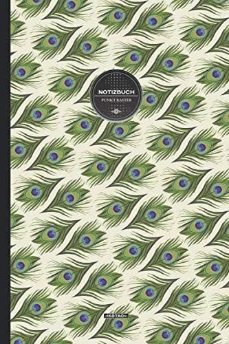 KOTAO Notizbuch Punkt Raster DIN A5 #93 Peacock Feather: (120 Seiten ...