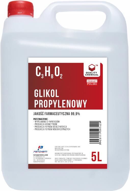 Drobne akcesoria medyczne Glikol Propylenowy Farmaceutyczny 5L Czysty ...