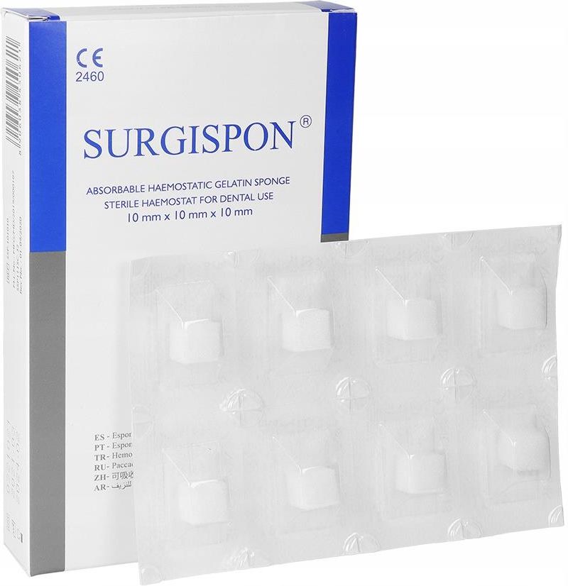 Surgispon Gąbka Żelatynowa Hemostatyczna 32Szt. - ceny i opinie - Ceneo.pl