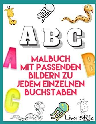 ABC Malbuch mit Bildern zu jedem einzelnen Buchstaben - Literatura ...