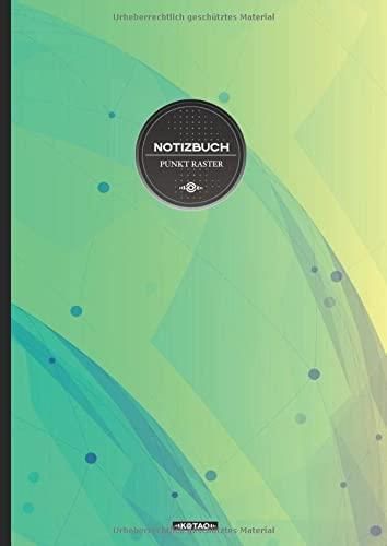 KOTAO Notizbuch Punkt Raster DIN A4 #192 Abstrakt Grün: (150 Seiten ...