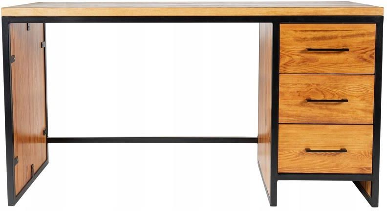 Biurko Loftowe Industrialne Lite Drewno Szer 160Cm - Opinie i ...