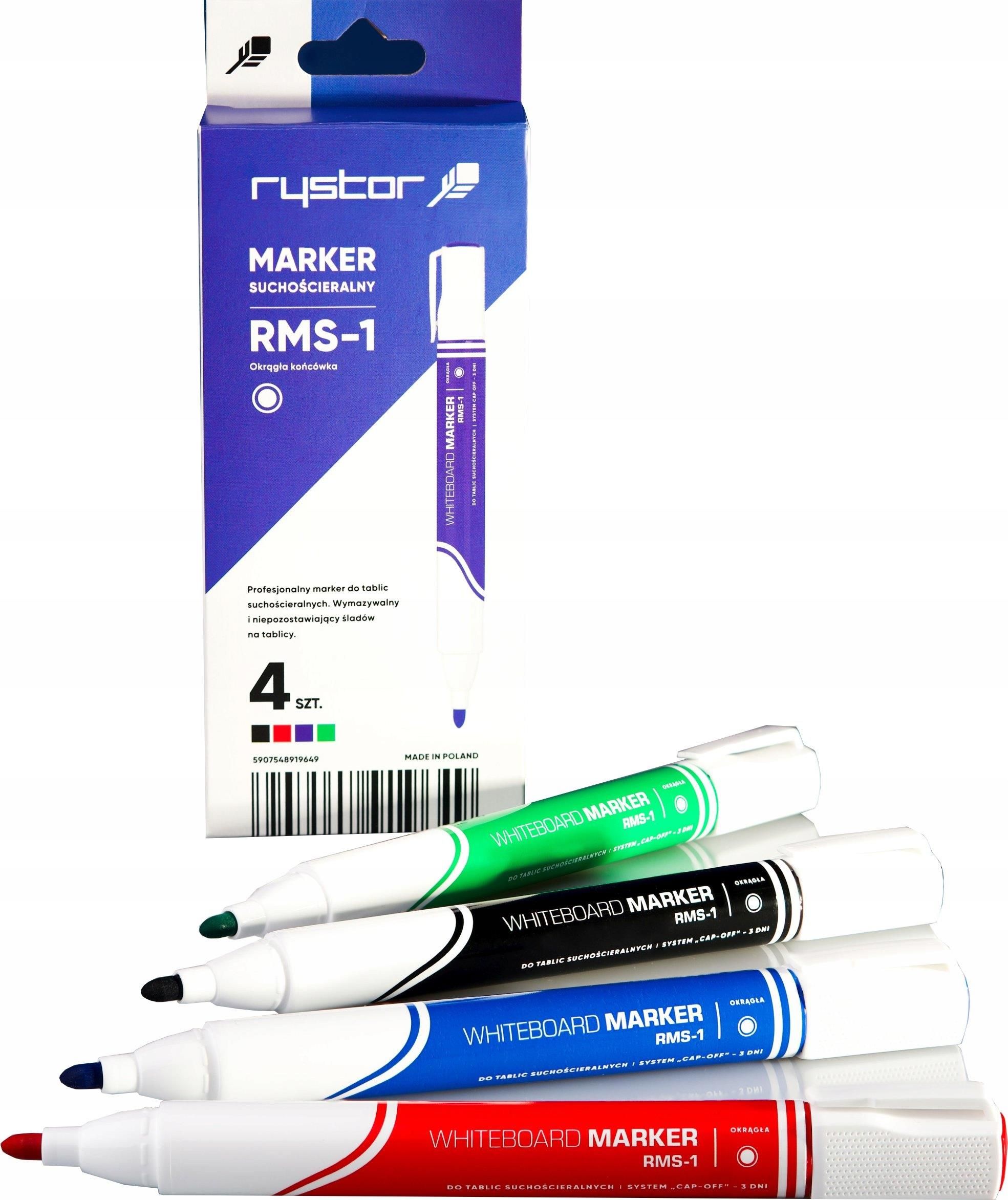 Rystor Markery Suchościeralne Rms-1 Kpl.4Szt.Eko - Ceny i opinie - Ceneo.pl