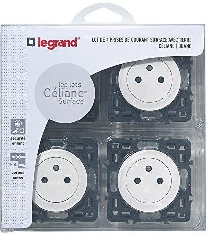 Gniazdo elektryczne Legrand Celiane 2 Gniazda Modułowe Z Uziemieniem ...