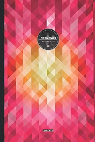 KOTAO Notizbuch Punkt Raster DIN A5 #15 Polygon Rot Orange: (120 Seiten ...