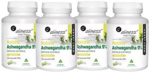Zestaw 4X Ashwaganda 590 Mg 9% X 100 Vege kaps. - Opinie i ceny na Ceneo.pl
