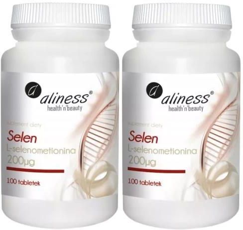 Aliness Selen L-Selenometionina 200µg 2X100 Tabl - Opinie i ceny na ...