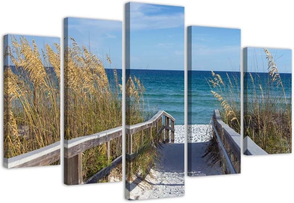 Feeby Obraz Pięcioczęściowy Na Płótnie Zejście Plażę 150X100 703403 - Opinie i atrakcyjne ceny ...
