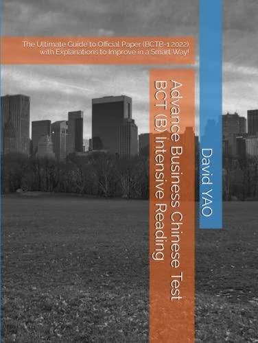 Advance Business Chinese Test BCT (B) Intensive Reading: The Ultimate ...
