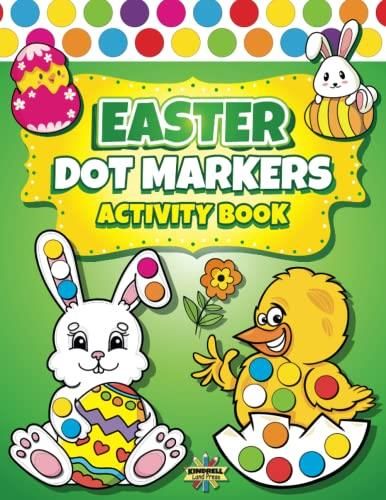 Dot Markers Activity Book Easter: Easy Guided BIG DOTS , Dot Coloring ...