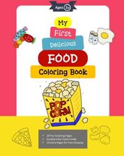 My First Easy & Cute Food Coloring Book for Kids (Color Guided Cards ...