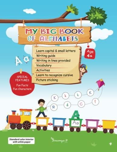 My Big Book of Alphabets: Letter and word recognition , Writing guide ...