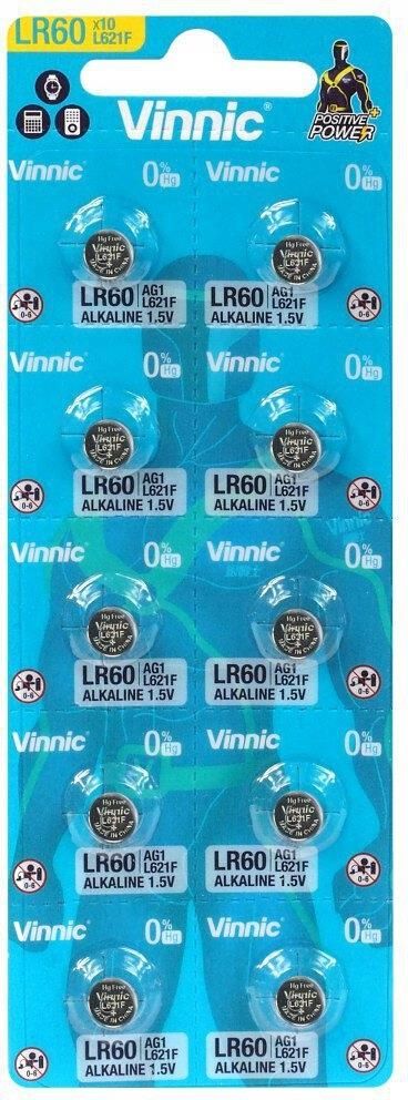 Vinnic Bateria Alkaliczna Lr60 10 Sztuk Ag1 L621 - Ceny i opinie na ...