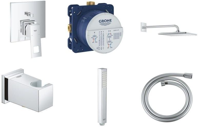 Zestaw prysznicowy Grohe Eurocube Chrom 24062000+35600000+26564000 ...