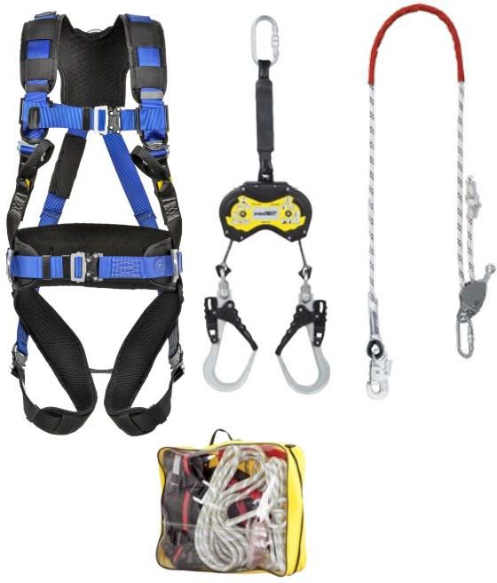 Protekt Roler 5 Zestaw Asekuracyjny Szelki P 52Mx Pro + Urządzenie Samohamowne Dwr 040S Prot 22 ...