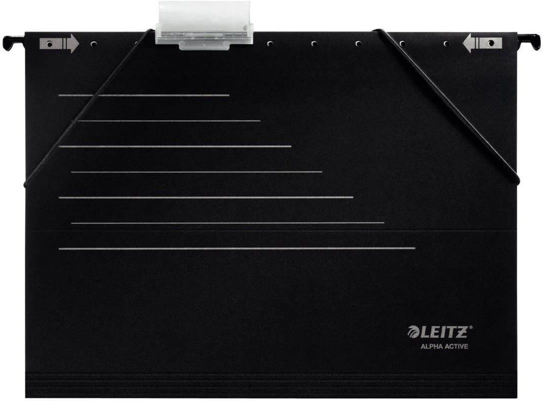 Leitz Alpha Active - Hanging File - For A4 - Tabbed - Black - Ceny i ...
