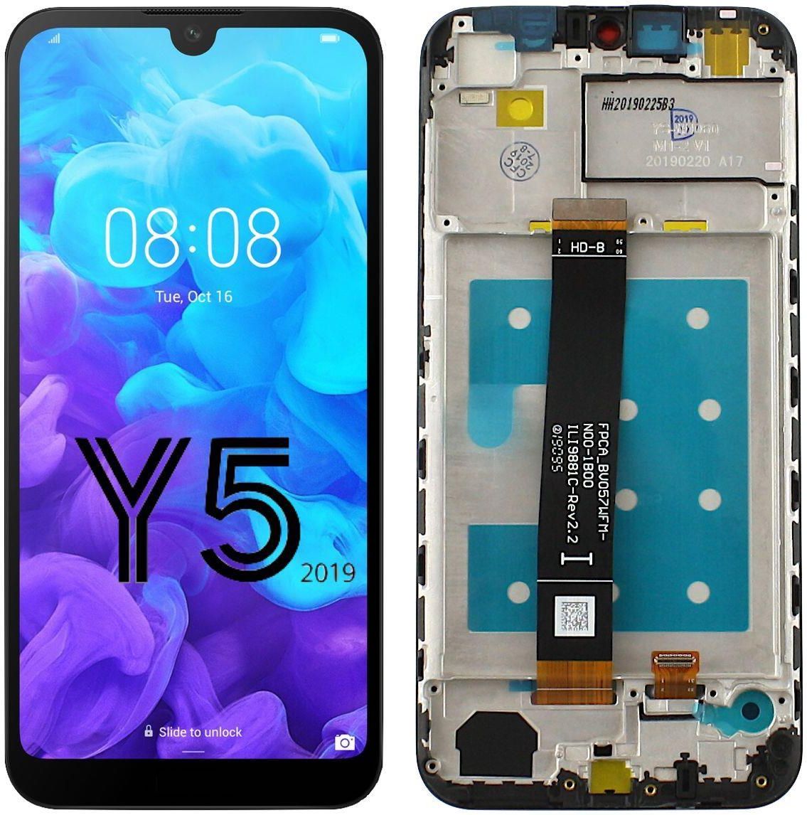 Podzespoły do telefonu Wyświetlacz LCD Ekran Dotyk Huawei Y5 2019 Ramka ...