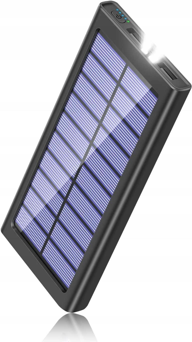 Powerbank Psooo Powerbank Power Bank Solarny 10000 Mah Latarka Usb ...