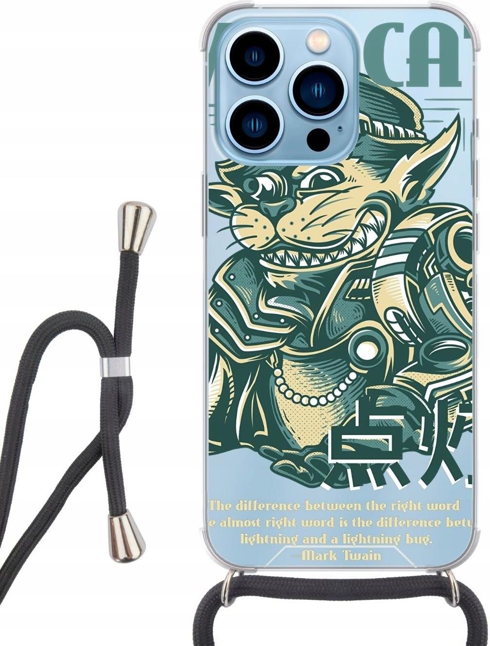 Phone Case Warrior Crossbody Case Apple Iphone 13 Pro Wise Cat 2 - Etui ...