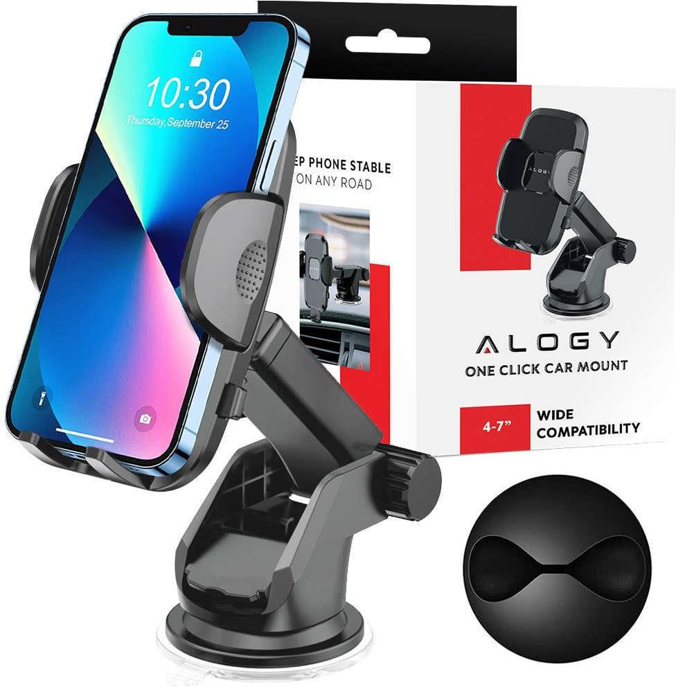 Alogy Uchwyt Samochodowy 2W1 Do Telefonu 6.5 Grawitacyjny Na Szybę ...