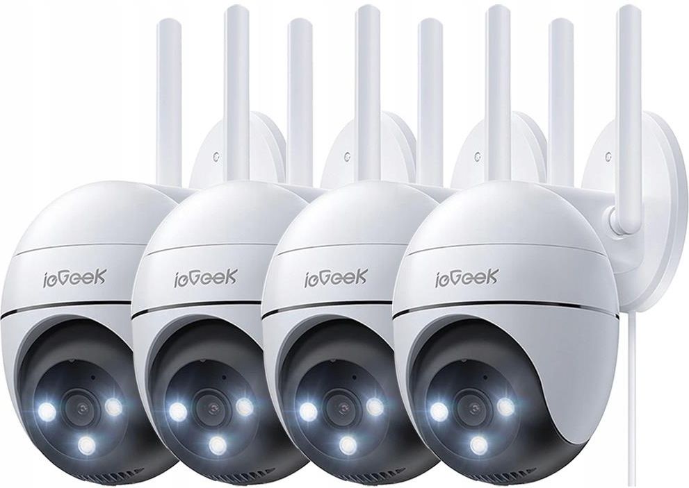 Kamera przemysłowa Iegeek Kamera Zewnętrzna Wifi Obrotowa Ip Hd 5Mpx ...