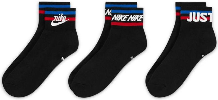Skarpety Nike Everyday Essential 3Pack DX5080 010 : Zakres rozmiaru EUR ...